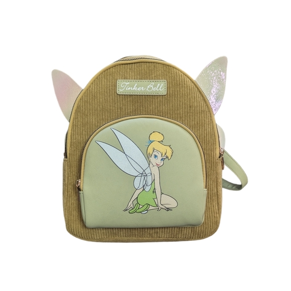 Disney | Bags | Disney Classic Tinkerbell Corduroy Mini Backpack With ...